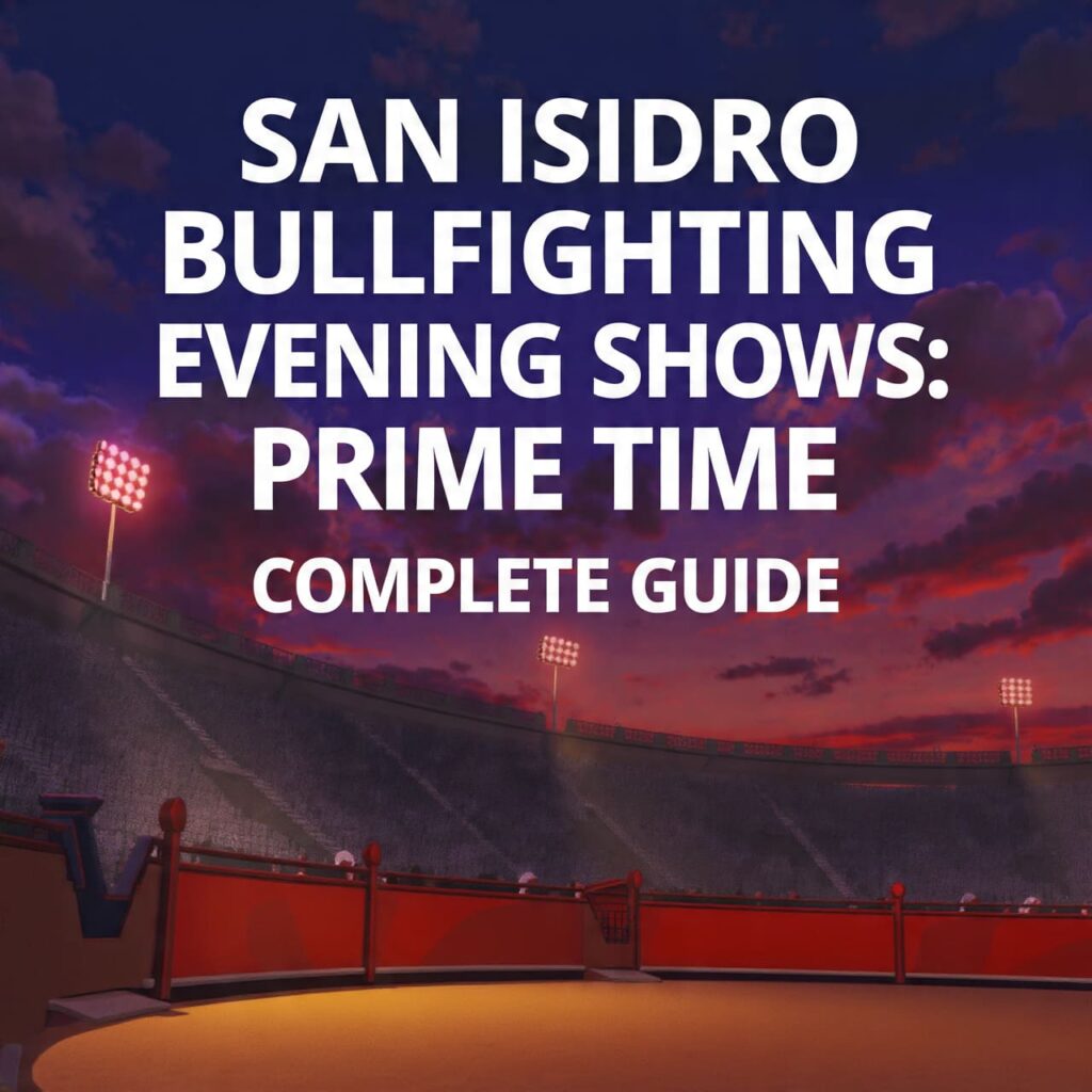 San Isidro Bullfighting Evening Shows: Prime Time Complete Guide